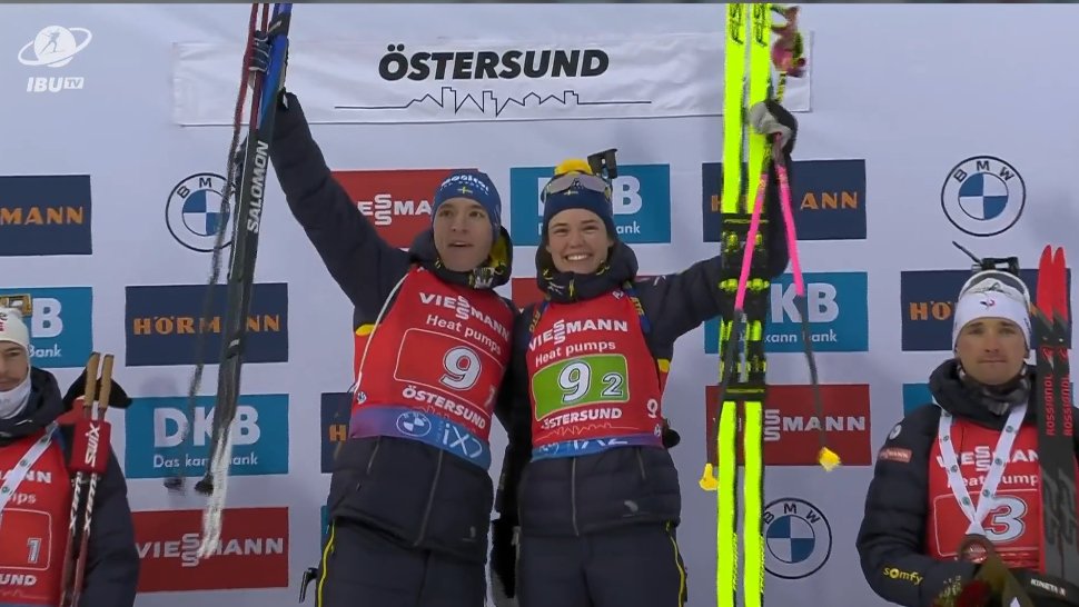 IBU Biathlon World Cup (Oestersund): Sweden won Single Mixed Relay over ...