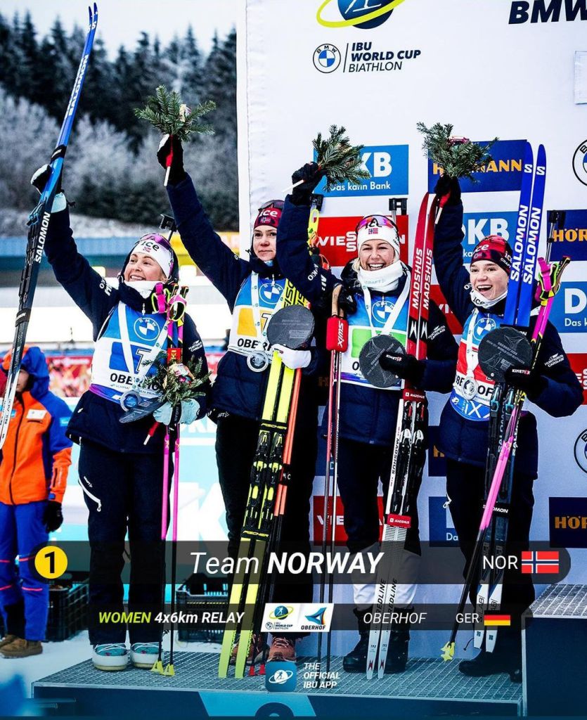 IBU Biathlon World Cup (Oberhof): Norway 2nd, Sweden 3rd in Women 4x6km ...