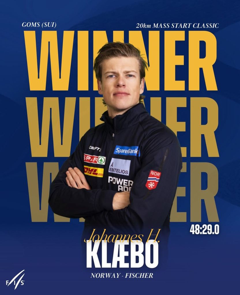 FIS Cross Country Skiing World Cup 2025-26 (Goms): Johannes Klæbo ...